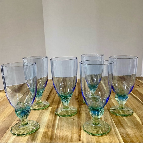 Bormioli Rocco | Dining | Bormioli Rocco Iced Tea Glasses Bahia Pattern ...